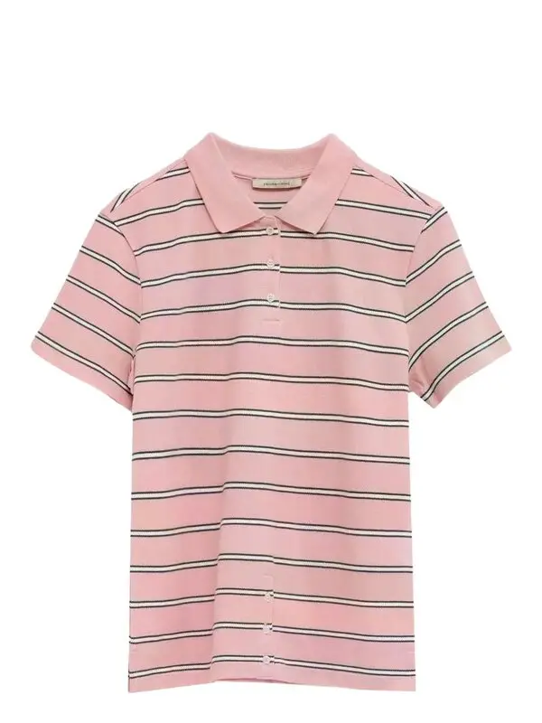 Paloma Wool Striped Polo Top - Pink