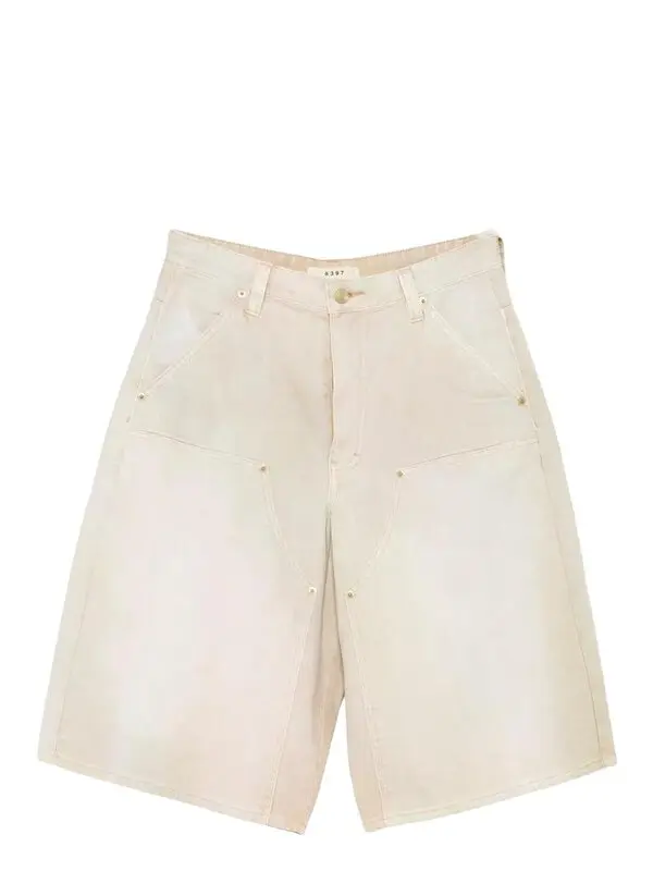 6397 Paneled Shorts - Neutrals
