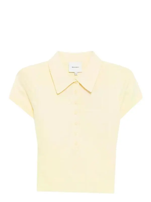 REFORMATION Bentley Polo - Yellow