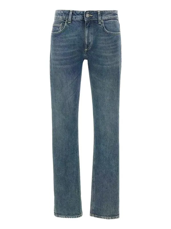 DONDUP Five-pocket Jeans With Logo - Blue