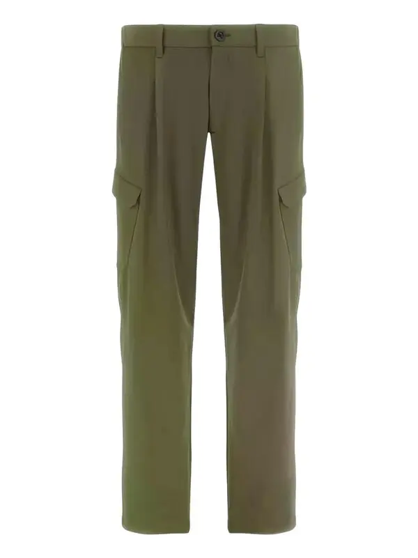 Herno Pleated Cargo Trousers - Green
