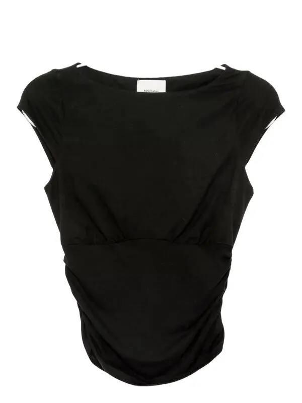 REFORMATION Madelyn Top - Black