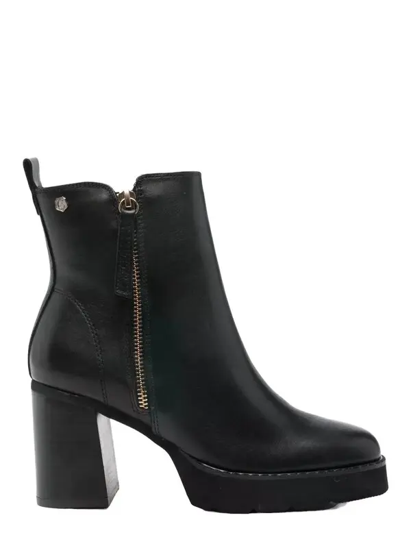 CARMELA 80mm Leather Boots - Black