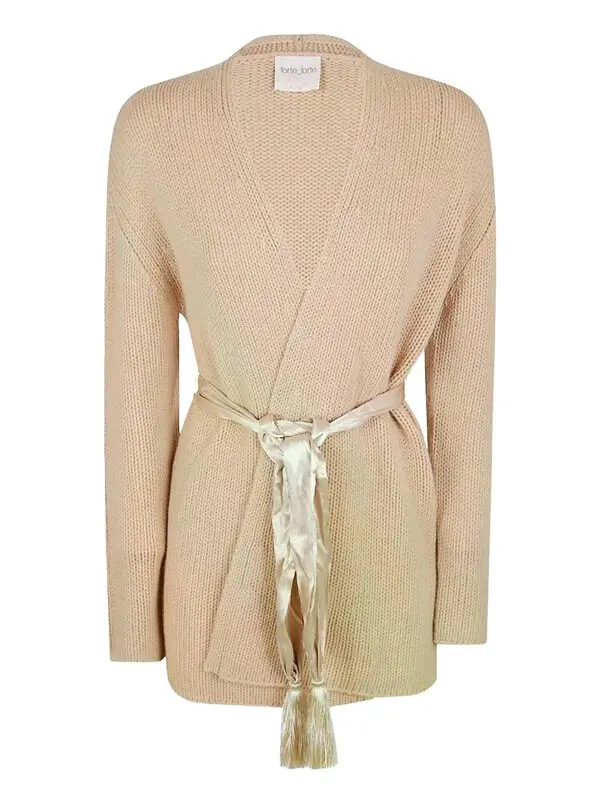 FORTE_FORTE Tie-waist Cardigan - Neutrals