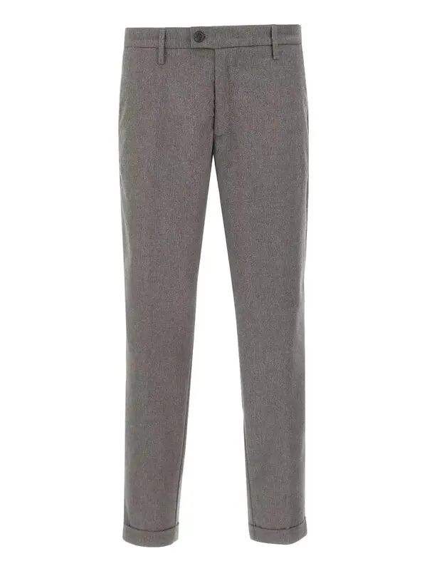 RE-HASH Buttoned Cuffed Trousers - Grey