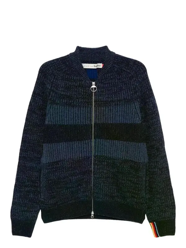 Barbour X Paul Smith Bomber Cardigan - Blue