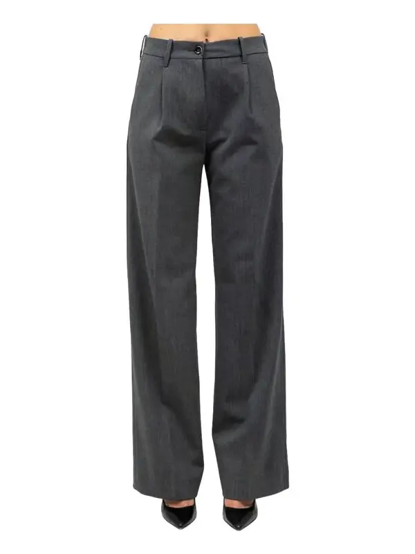 NINE:INTHE:MORNING Pleated Trousers - Grey