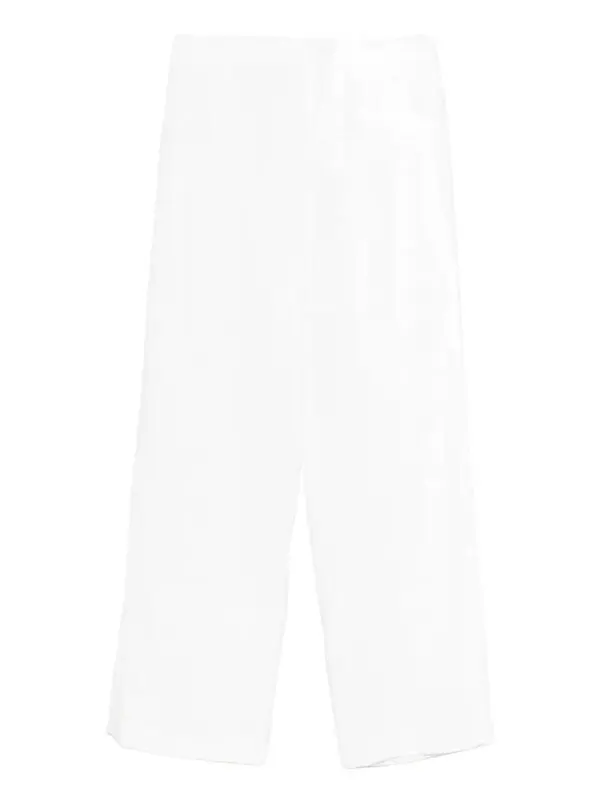 REFORMATION Joni Linen Cropped Trousers - White