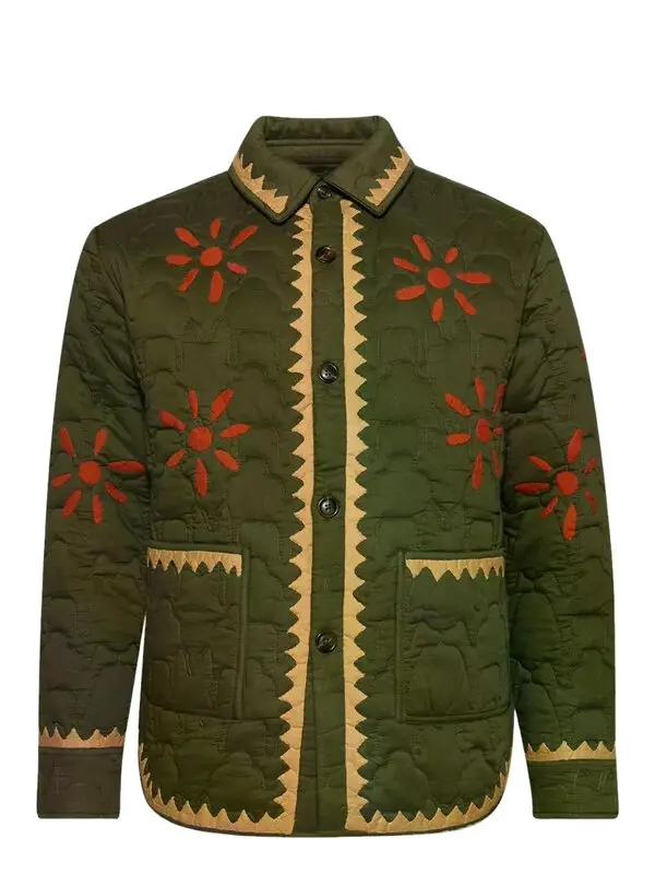 BAZISZT Nour Embroidered Jacket - Green