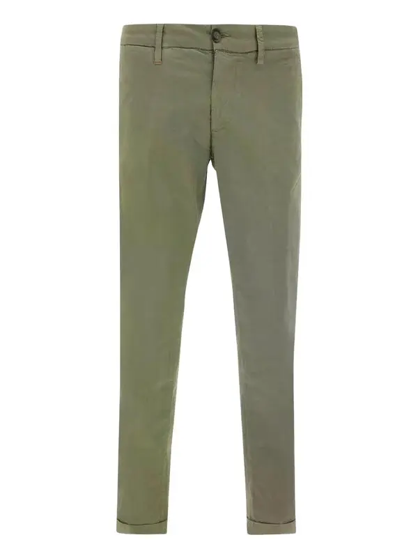 RE-HASH Turn-up Trousers - Green