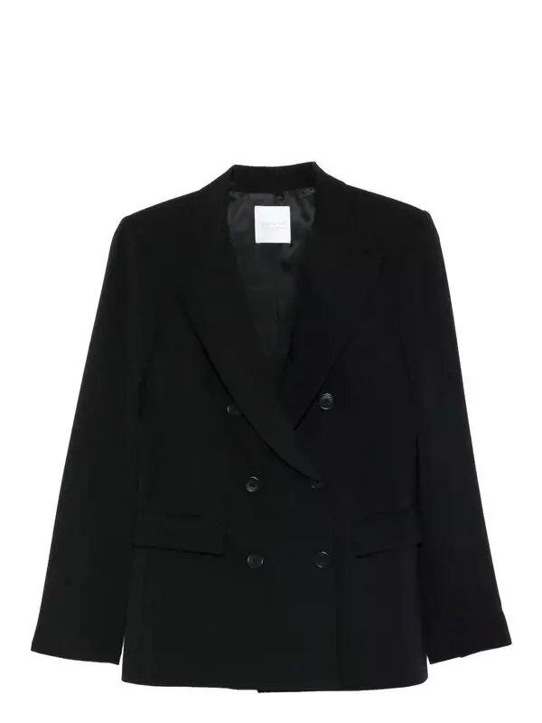 CENERE GB Double-breasted Blazer - Black