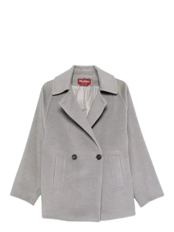 Max Mara Aryan Double-breasted Coat - Grey