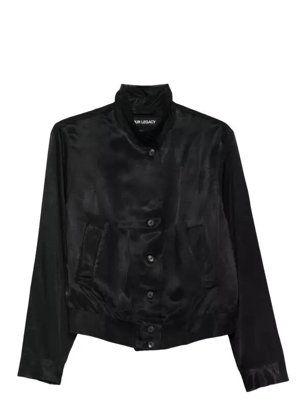 Our Legacy Twill Cropped Jacket - Black