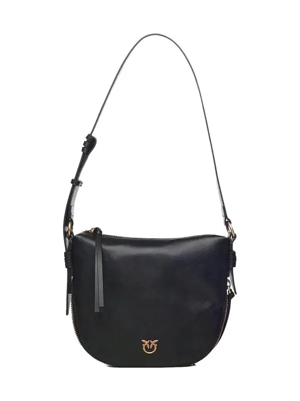 Pinko Small Zip Shoulder Bag - Black