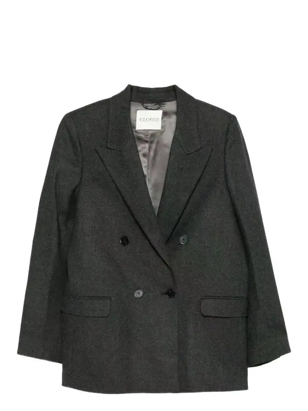 Closed Double-breasted Blazer - Grey