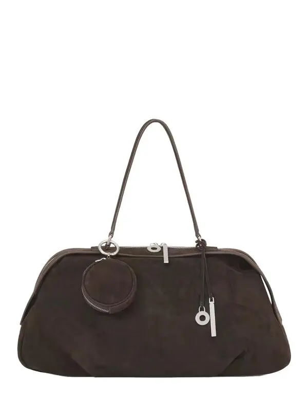 POTAMY Teckel Suede Tote - Brown