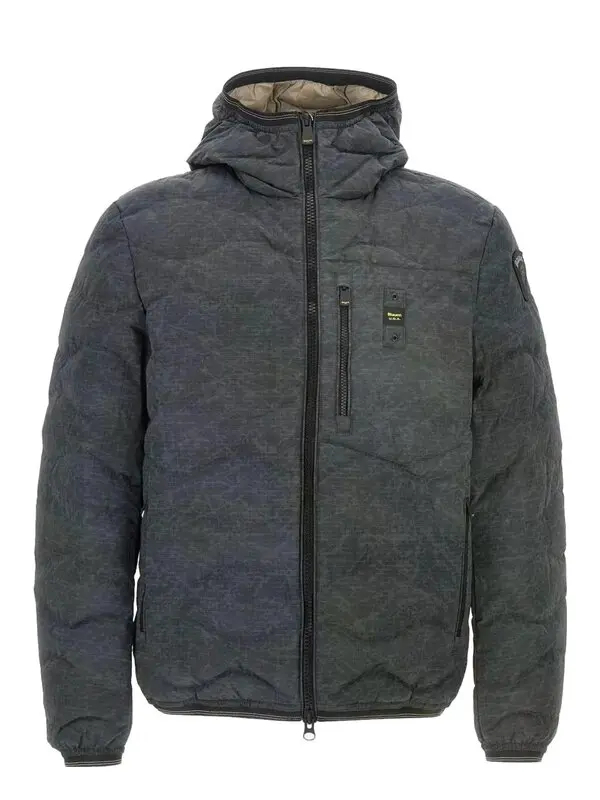 BLAUER. Wave Quilted Jacket - Black