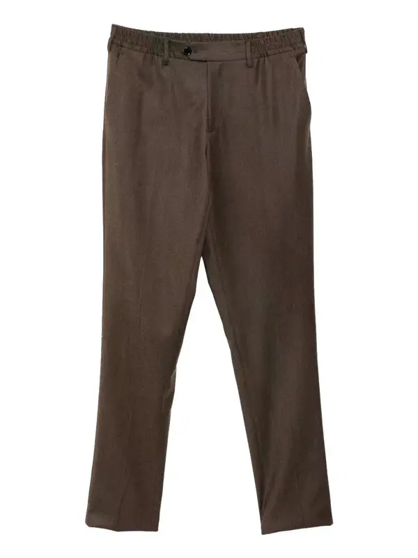 LARDINI Tapered Trousers - Brown