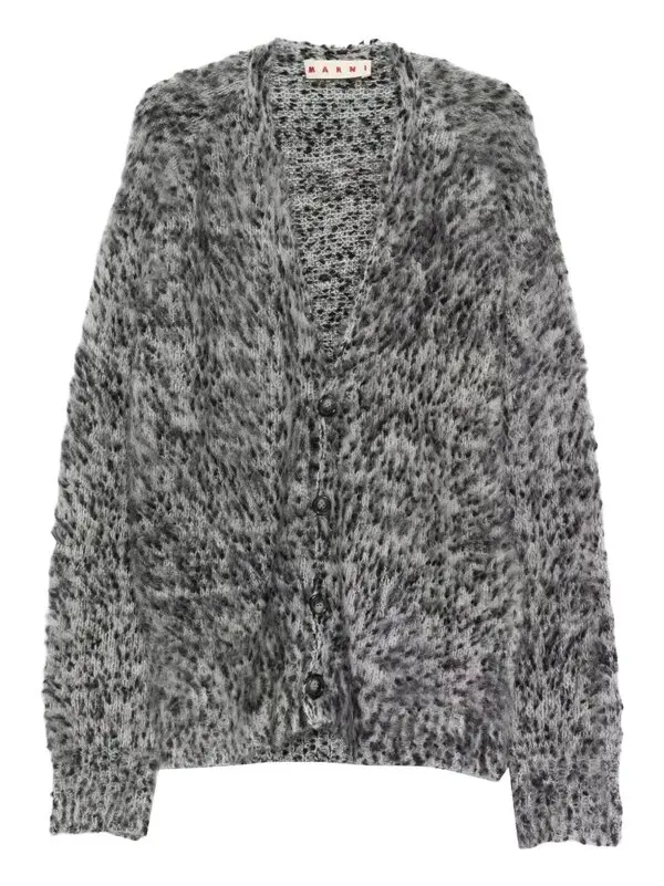 Marni Alpaca Wool-blend Cardigan - Grey