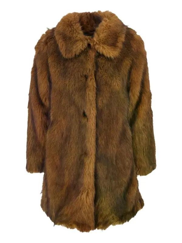 Ba&sh Lestor Faux-fur Coat - Brown