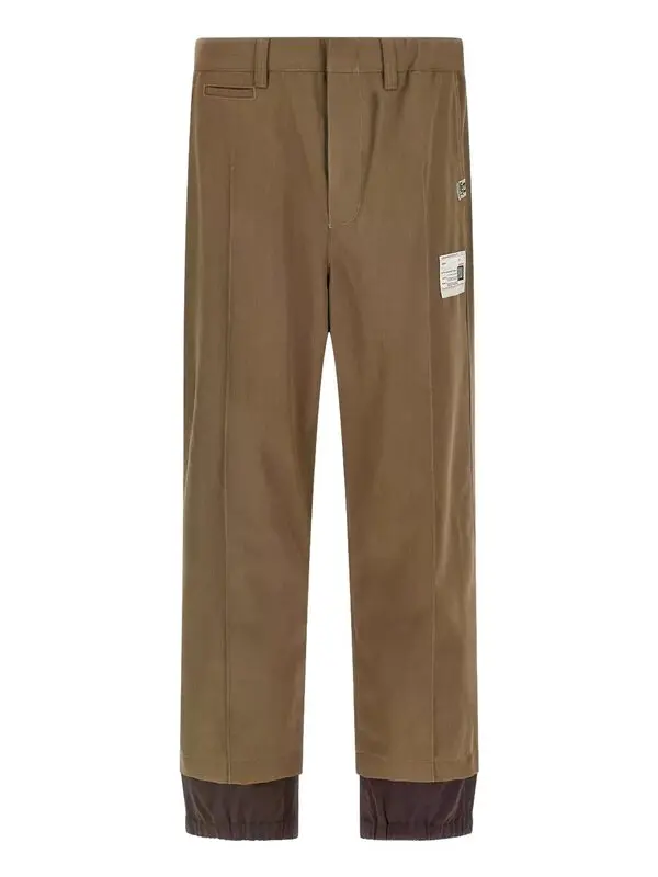 Mihara Yasuhiro Layered Wool Gabardine Trousers - Brown