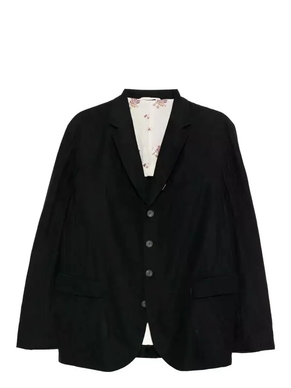 CALMLENCE Crease-effect Blazer - Black