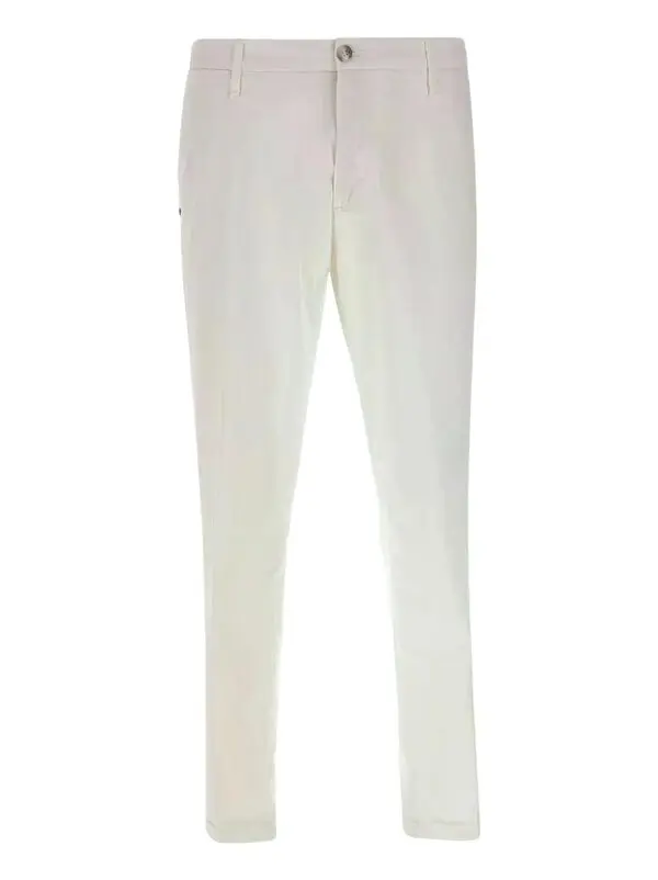 RE-HASH Murcha Welt-pocket Turn-up Trousers - White