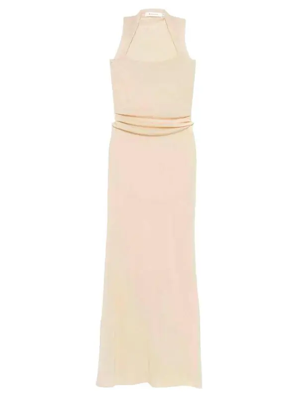 AYA MUSE Gathered Maxi Dress - Neutrals