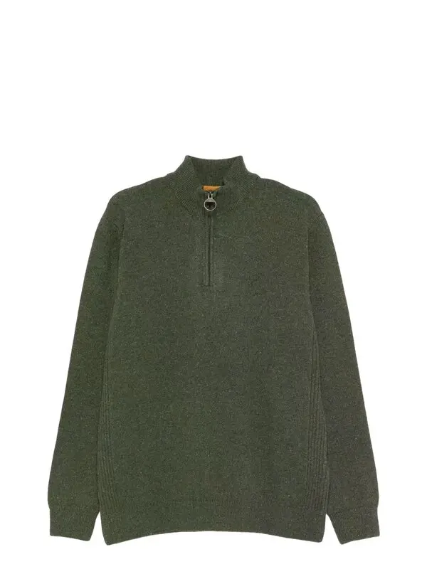 Barbour Zip-up Sweater - Green
