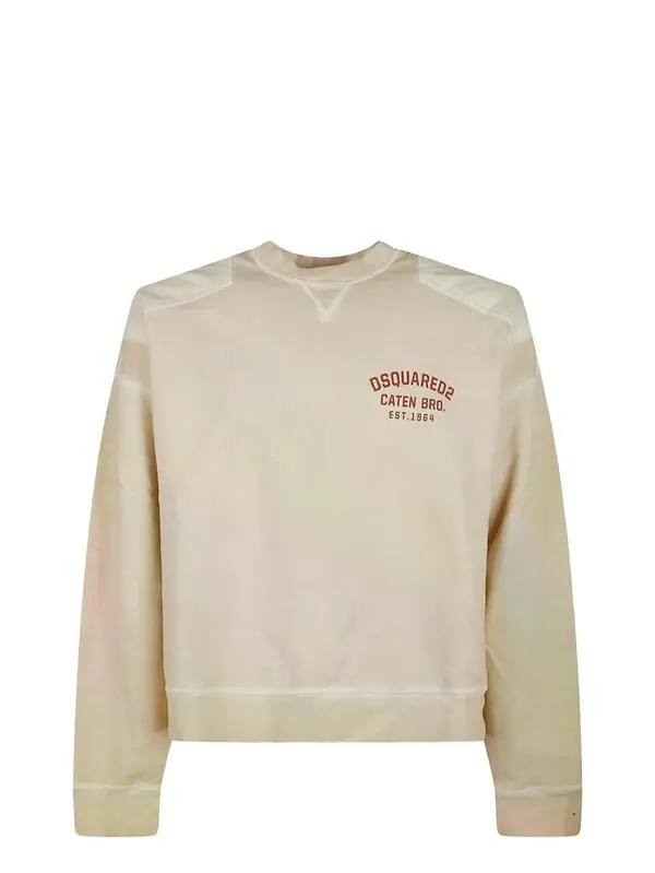 Dsquared2 Shoulder-panel Crewneck Sweatshirt - Neutrals