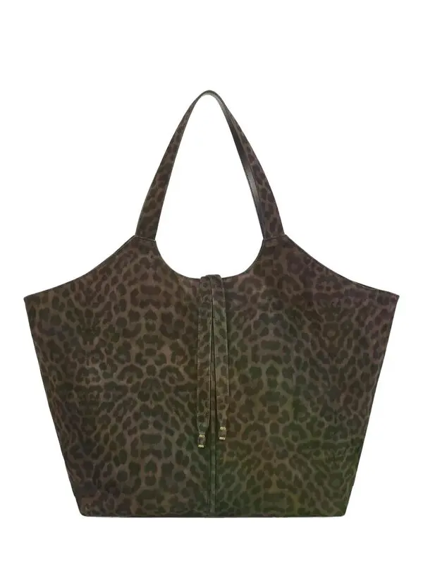 POTAMY Leopard-print Tote Bag - Brown