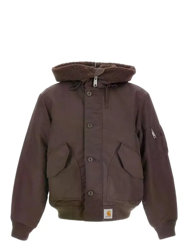 Carhartt Work In Progress Oltera Funnel Hood Jacket - Brown