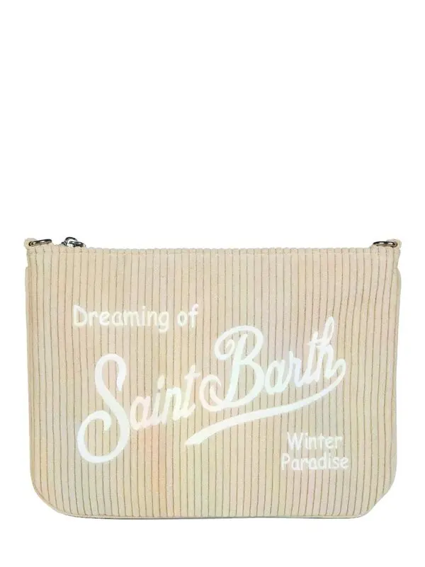 MC2 SAINT BARTH Parisienne Corduroy Make-up Bag - Neutrals