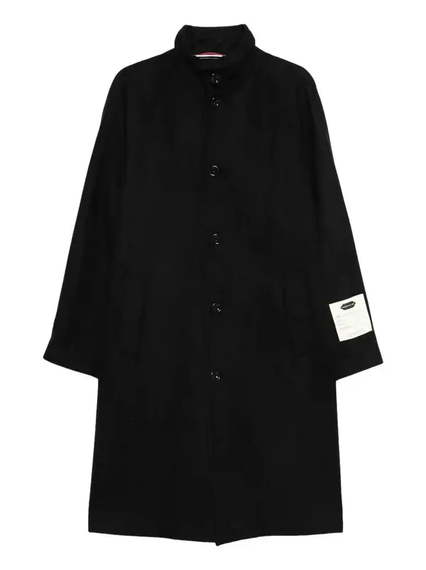 NEW YORK RESIDENT Single-breasted Wool Coat - Black
