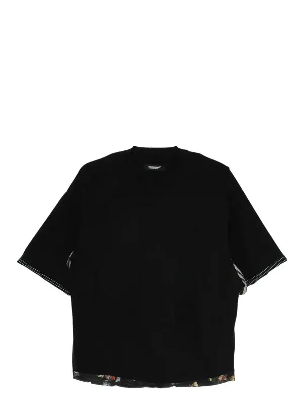 UNDERCOVERISM Printed-trim T-shirt - Black