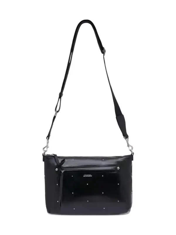 Isabel Marant Nessah Studded Shoulder Bag - Black