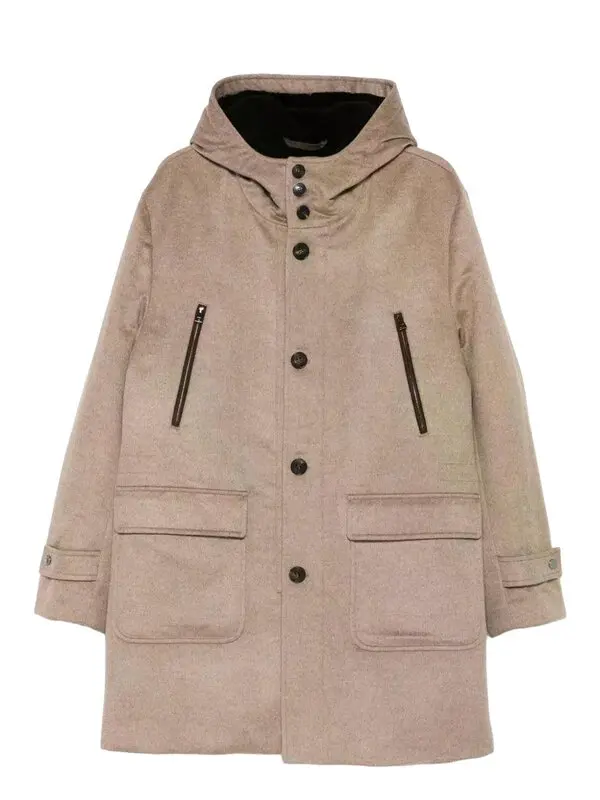 MANZONI 24 Hooded Parka - Neutrals