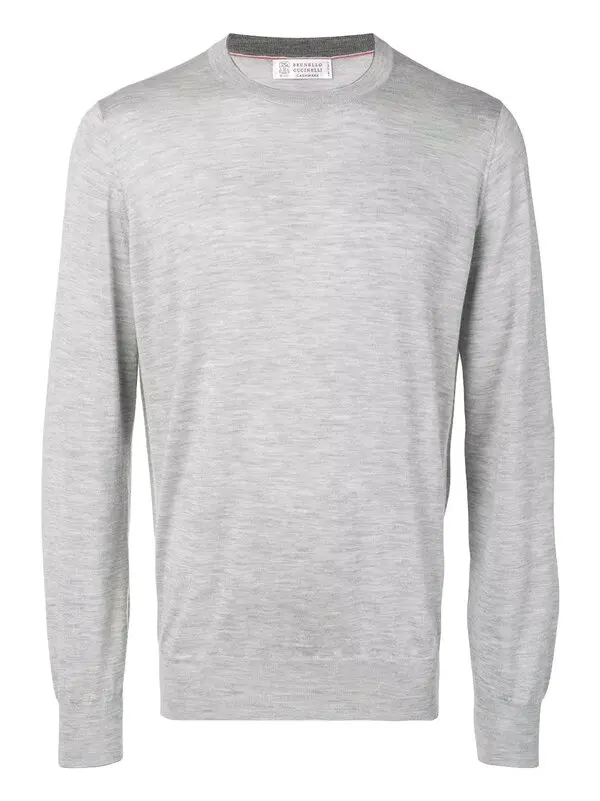 Brunello Cucinelli Crew Neck Sweater - Grey