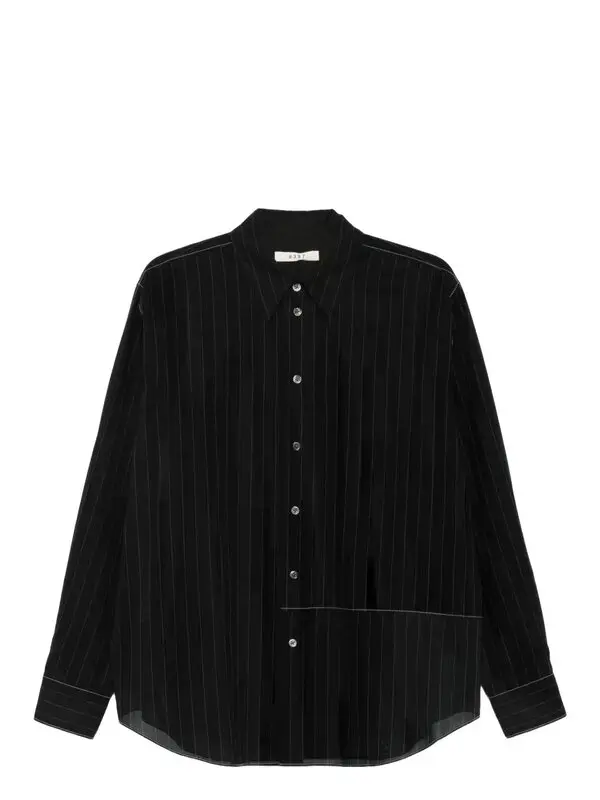 6397 Sheer Pinstripe Shirt - Blue