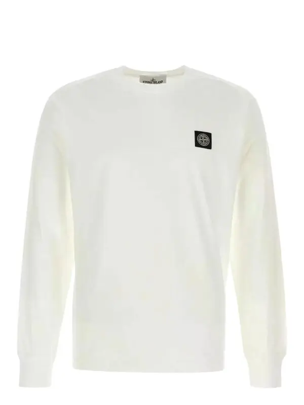 Stone Island Patch Cotton T-shirt - White