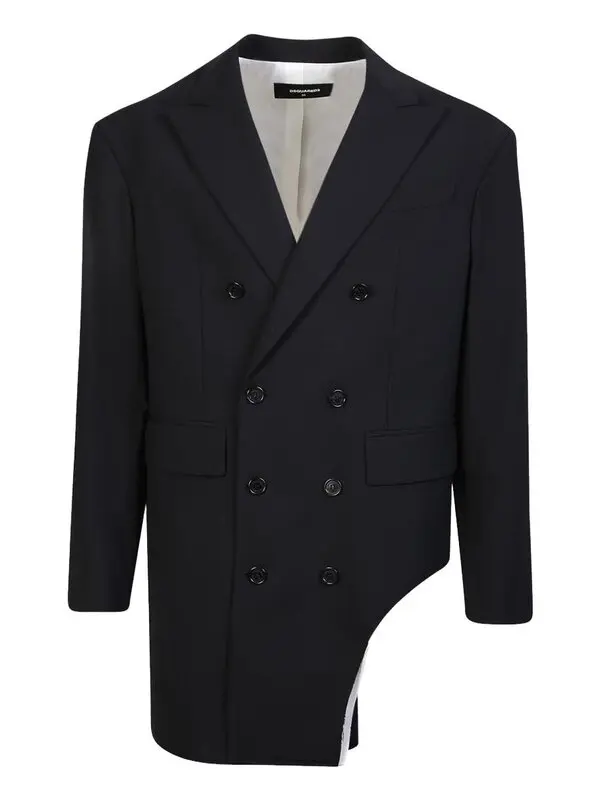 Dsquared2 Raw Cut 80's Coat - Black