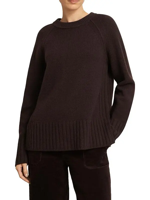 HOBBS LONDON Crewneck Jumper - Alder Brown