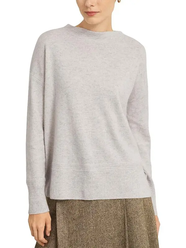HOBBS LONDON Carine Cashmere Jumper - Pale Grey