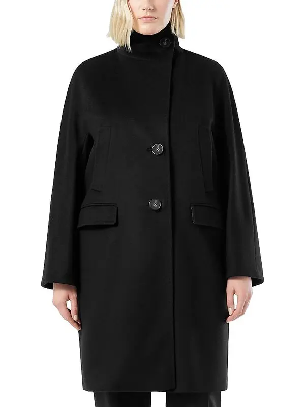 Marina Rinaldi Kartal Wool Coat - Black