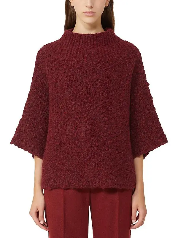 Max Mara Eccelso Funnel Neck Sweater - Raspberry