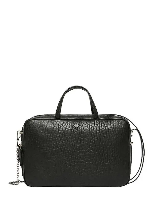 Max Mara Accesori 2 Palos Leather Handbag - Black