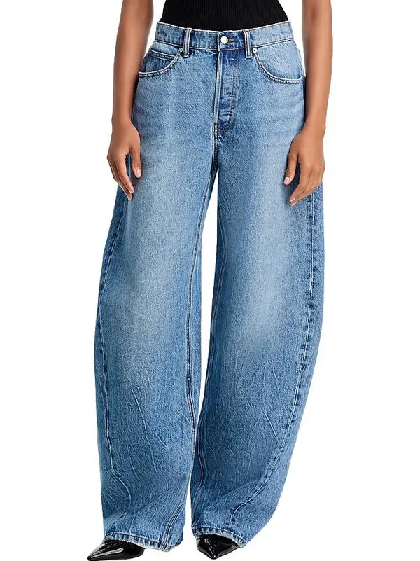Alexander Wang Blow Up High-rise Jeans - Vintage Light Indigo