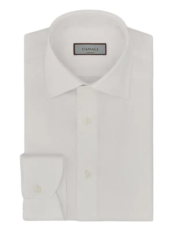Canali Regular Fit Impeccabile Cotton Shirt - White
