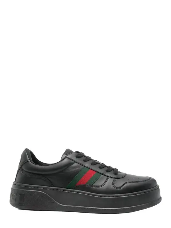 Gucci Web Stripe Chunky Sneakers - Black