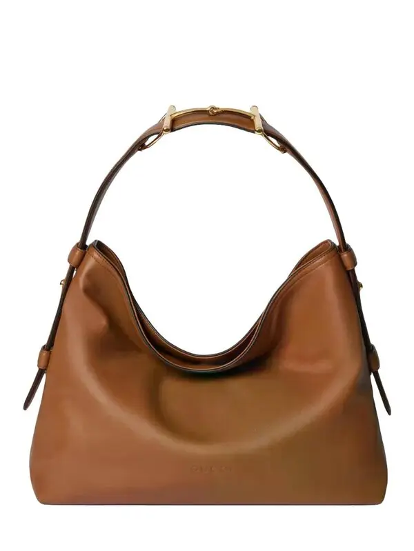 Gucci Medium Beatrix Leather Shoulder Bag - Brown